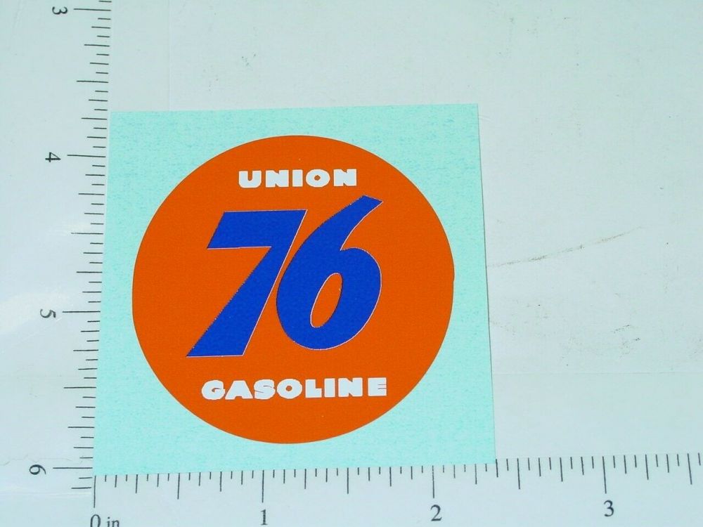 2" Round Union 76 Gasoline Sticker - Toy Decals - Gasoline Alley Toys