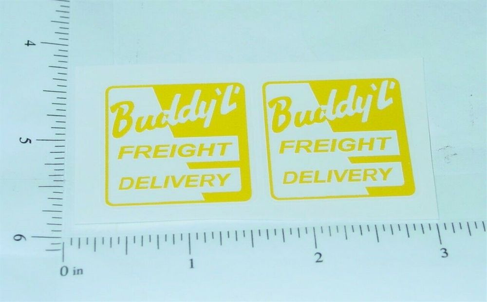 Buddy L Freight Delivery Stake Truck Stickers - Toy Decals - Gasoline ...