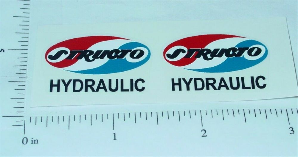 Structo 1960's Hydraulic Dump Truck Stickers - Toy Decals - Gasoline ...