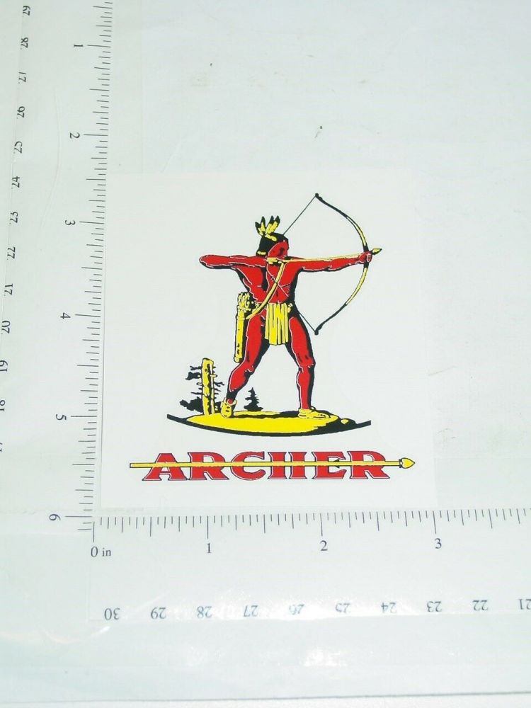 3" Tall Archer Oil Sticker - Toy Decals - Gasoline Alley Toys