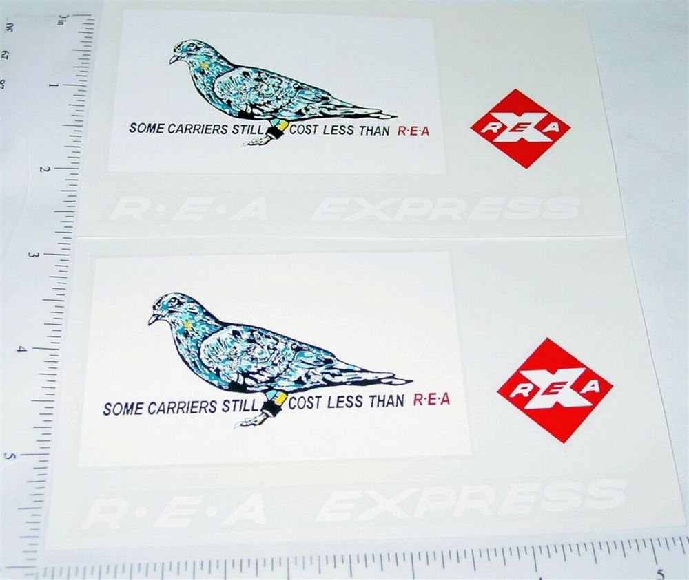 Pair Buddy L REA Express Van Sticker Set - Toy Decals - Gasoline Alley Toys