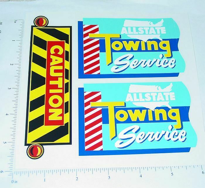Marx Allstate Wrecker Tow Truck Sticker Set - Toy Decals - Gasoline ...