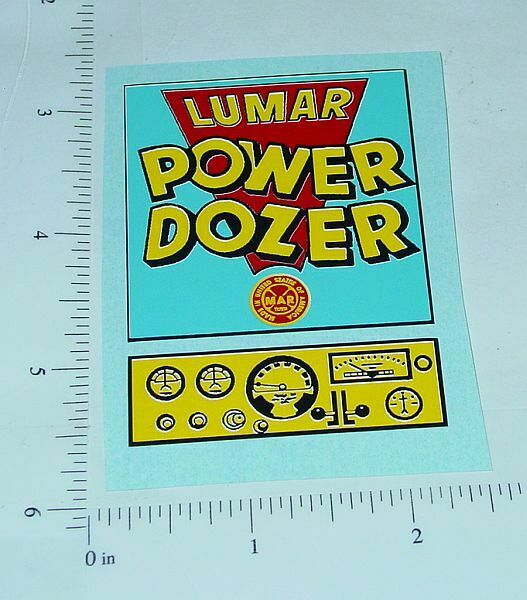 Marx Lumar Power Dozer Vehicle Sticker Set - Toy Decals - Gasoline ...