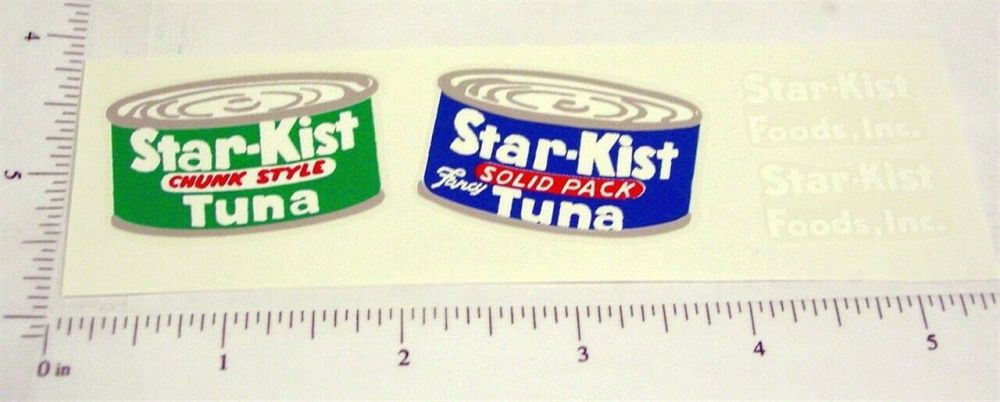 Tonka Starkist Tuna Utility Truck Sticker Set - Toy Decals - Gasoline ...