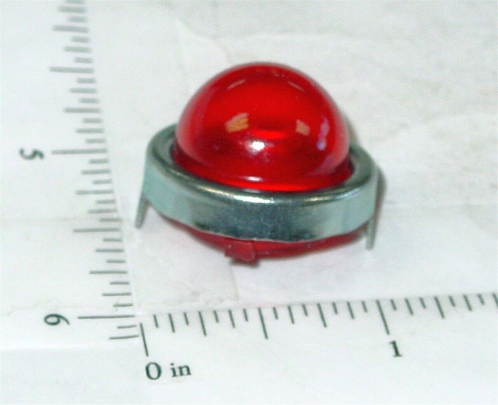 Structo Reproduction Red Flasher Light w/Chrome Trim Ring Toy Part ...