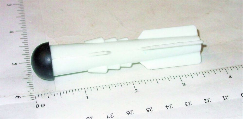 Nylint White Plastic w/Rubber Tip Missile/Rocket Replacement Toy Part ...